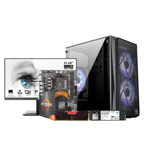 AMD Ryzen 5 5600G Custom Desktop PC with Monitor Price in Bangladesh