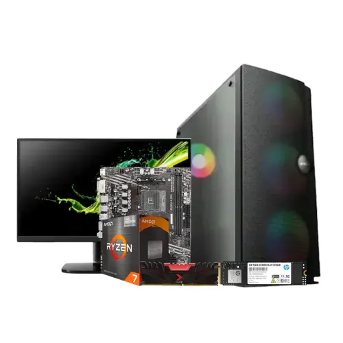AMD Ryzen 7 5700G Custom Desktop PC with Monitor Price in Bangladesh