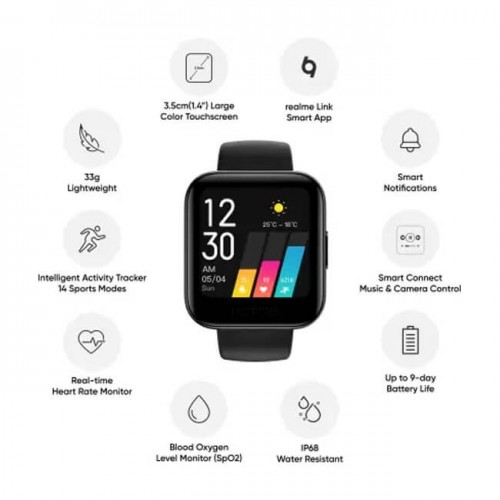Realme RMA161 Square Smart Watch Price in Bangladesh